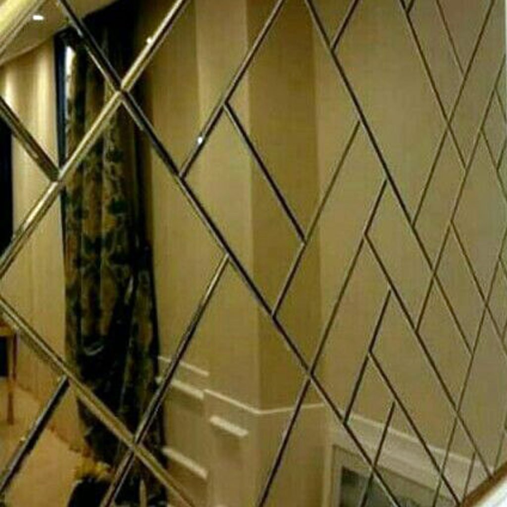 Golden Glass Mirror Wall Designs Abu Abbas